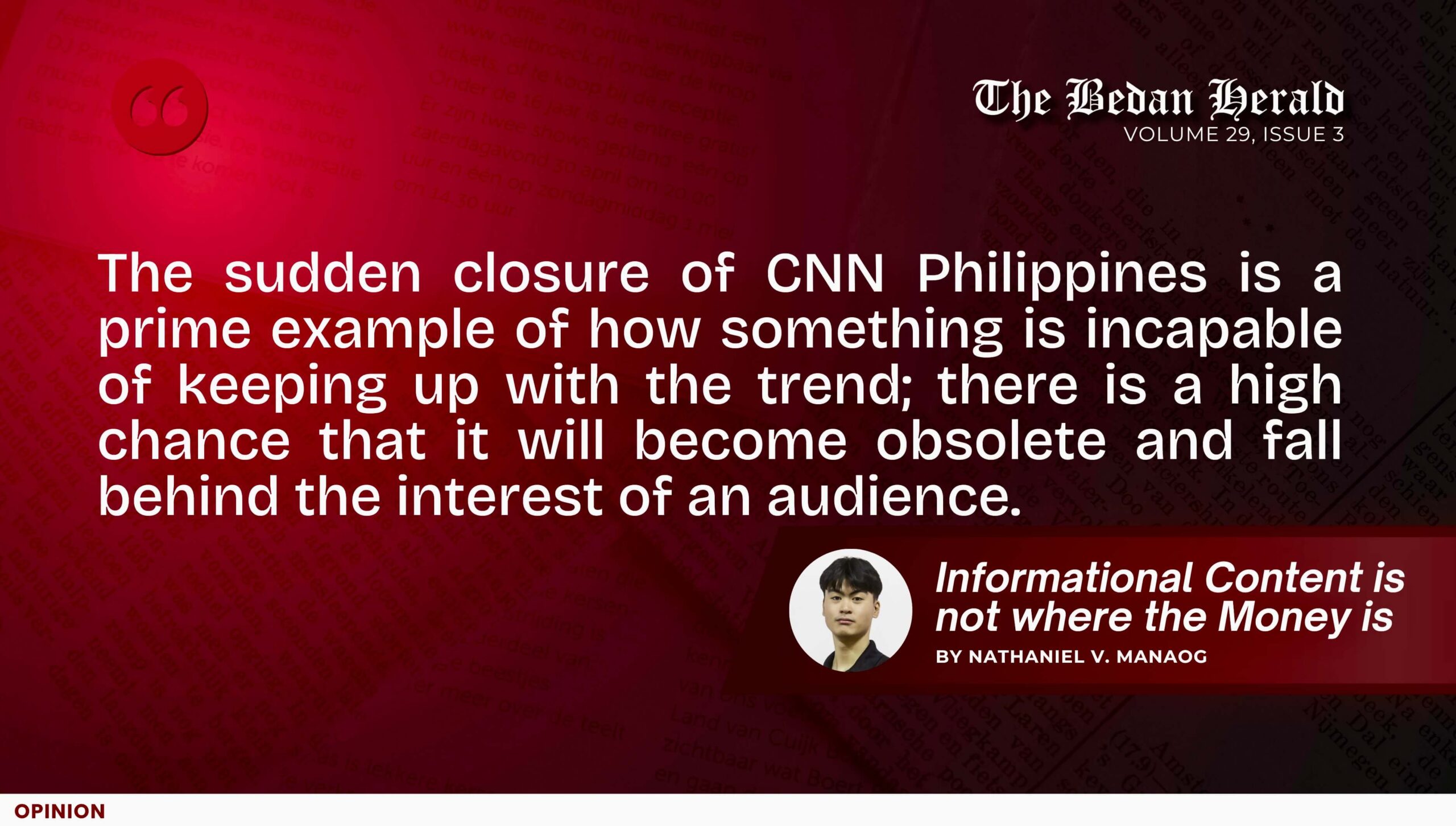 Informational Content is not where the Money is - The Bedan Herald